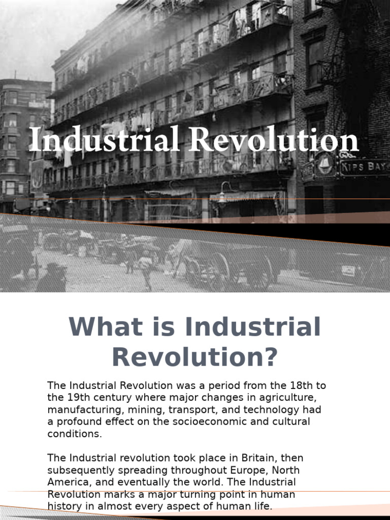 Overview of the Industrial Revolution | PDF | Industrial Revolution ...