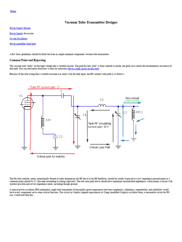 Vacuum Tube Transmitter Design Guide | PDF | Rectifier | Vacuum Tube
