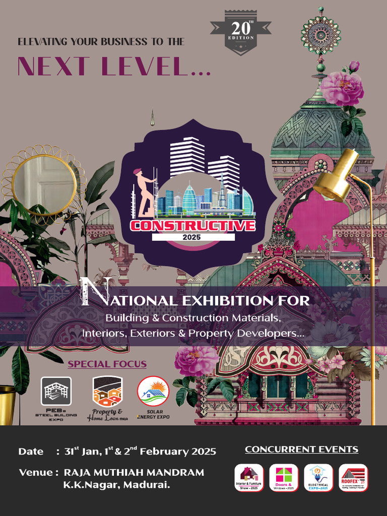 Brochure - Madurai Build Expo, Constructive 2025 | PDF
