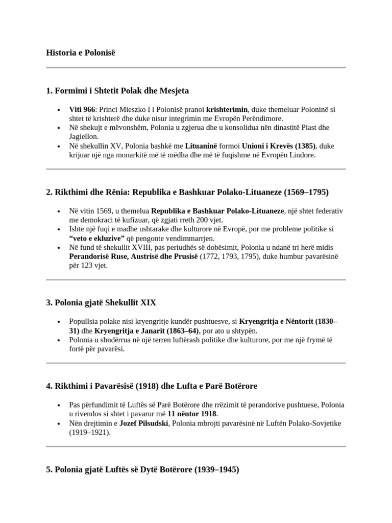 Historia e Polonisë | PDF