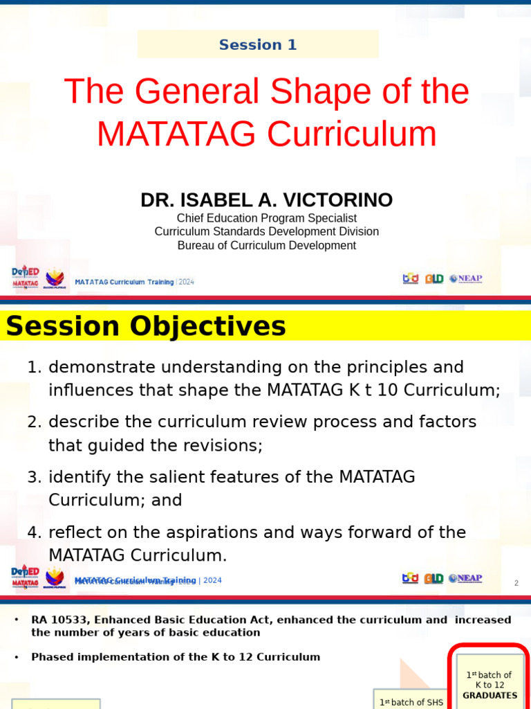 General Shape of MATATAG Curriculum | PDF | Curriculum | Learning