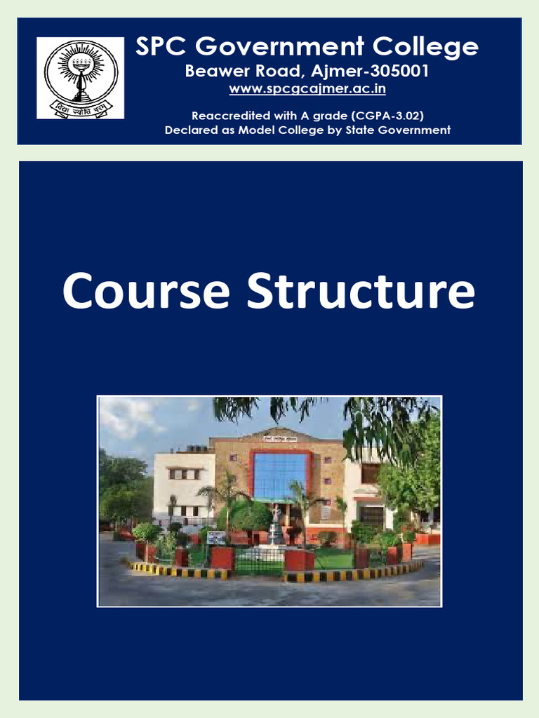 Course Structure GCA | PDF | Geography | Economics