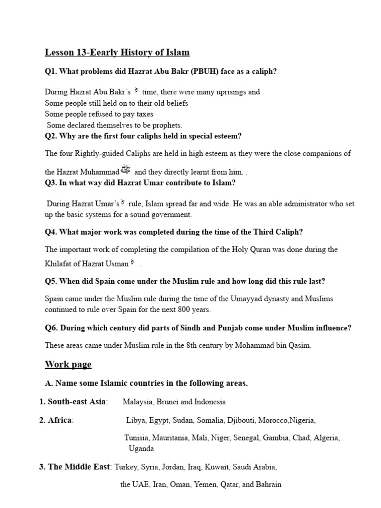 Four Rightly-Guided Caliphs Overview | PDF | Caliphate | Umar