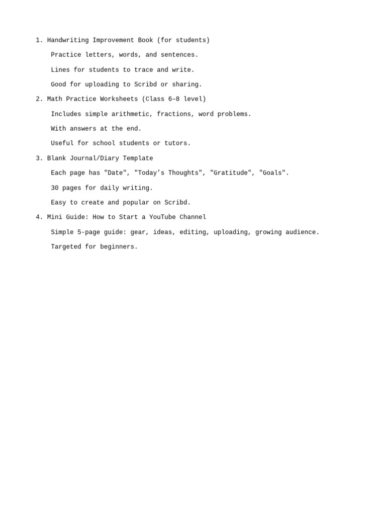 Educational Resources for Students | PDF