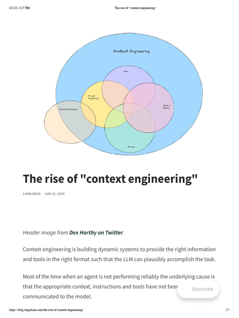 The Rise of - Context Engineering | PDF | Information | Learning