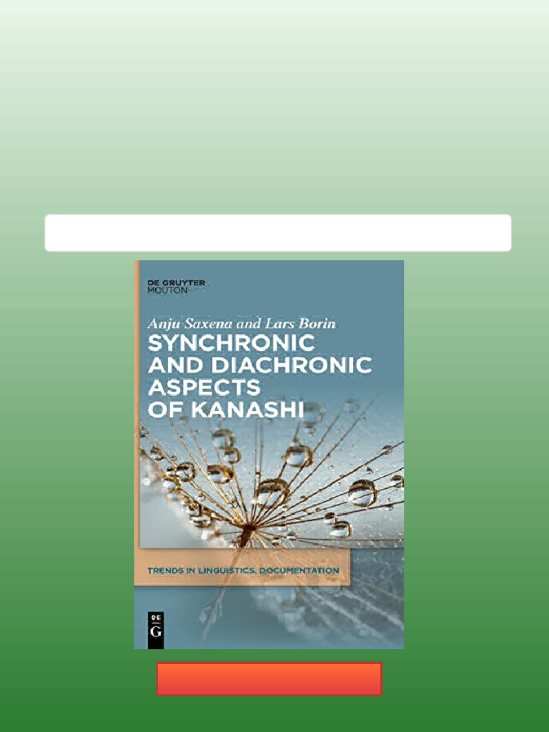 Synchronic and Diachronic Aspects of Kanashi 2022nd Edition Anju Saxena ...