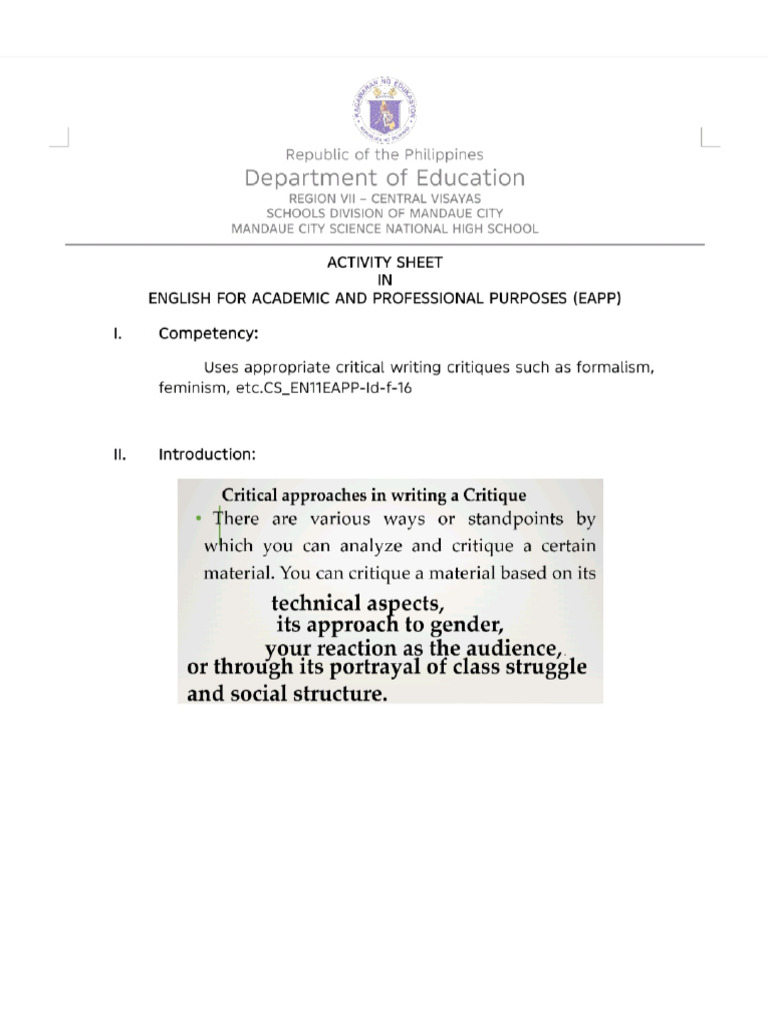 Eapp Activity 2 | PDF