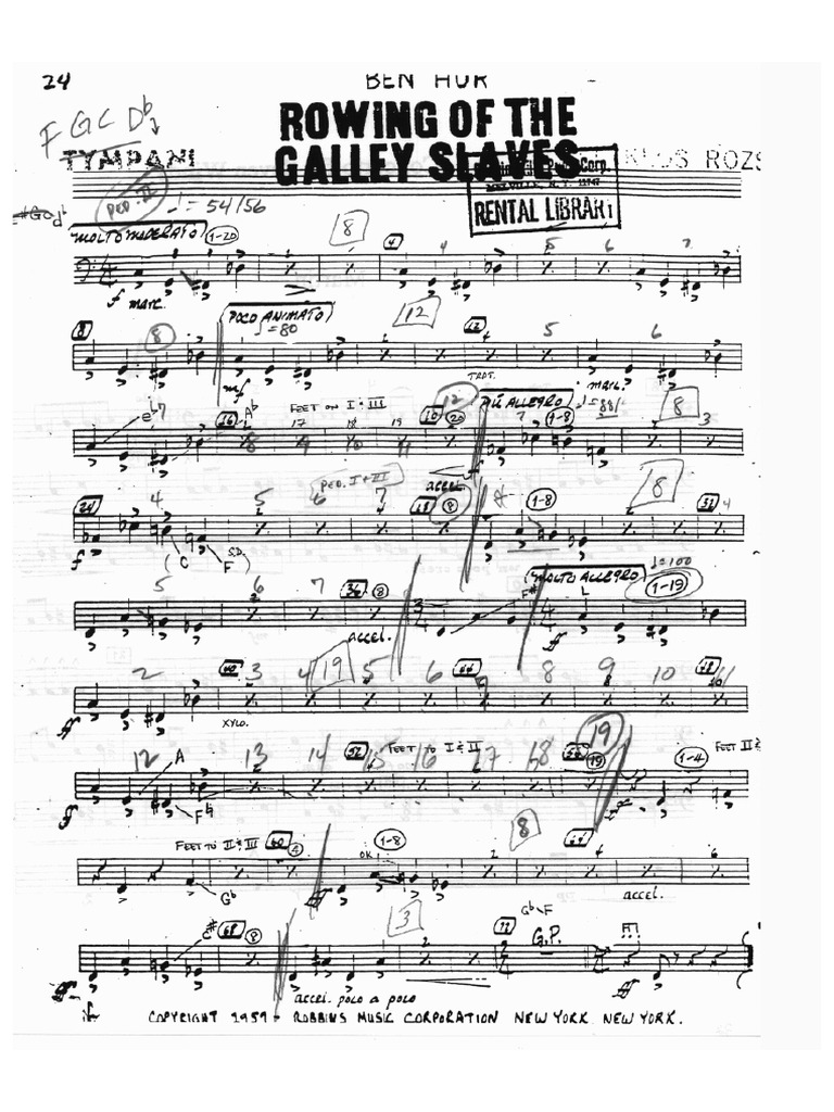 Rowing of The Galley Slaves | PDF