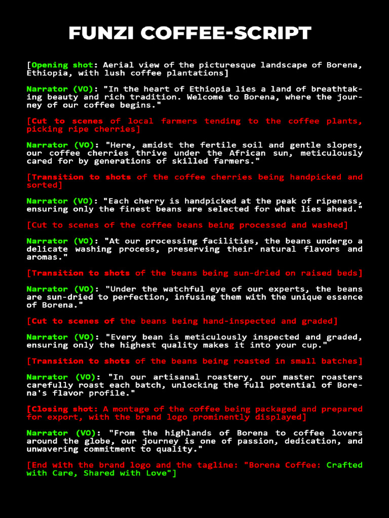 Funzi Coffee Script | PDF