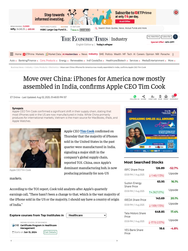 Move Over China - IPhones For America Now Mostly Assembled in India ...