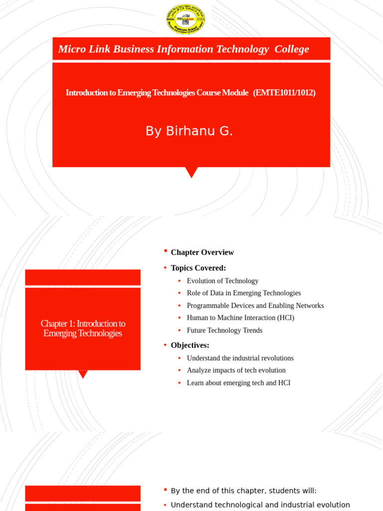 Chapter-1 Introduction To Emerging Technologies (Autosaved) | PDF | Human–Computer Interaction ...