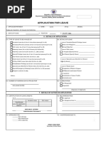 CS Form No. 6 Revised 2020 Application For Leave Fillable Final2021 | PDF | Parental Leave ...