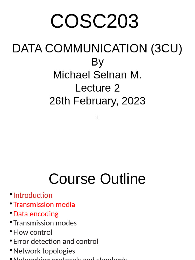 Lect2 - COSC 203 | PDF