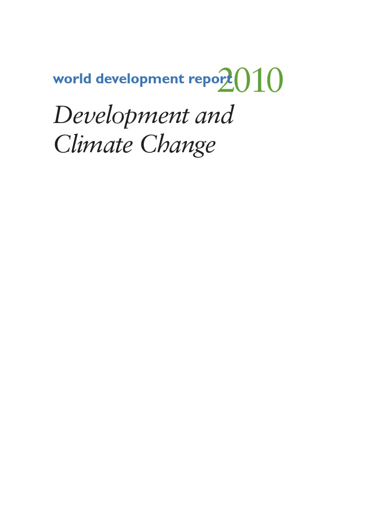 World Bank Climate Change Report, 2010 | PDF
