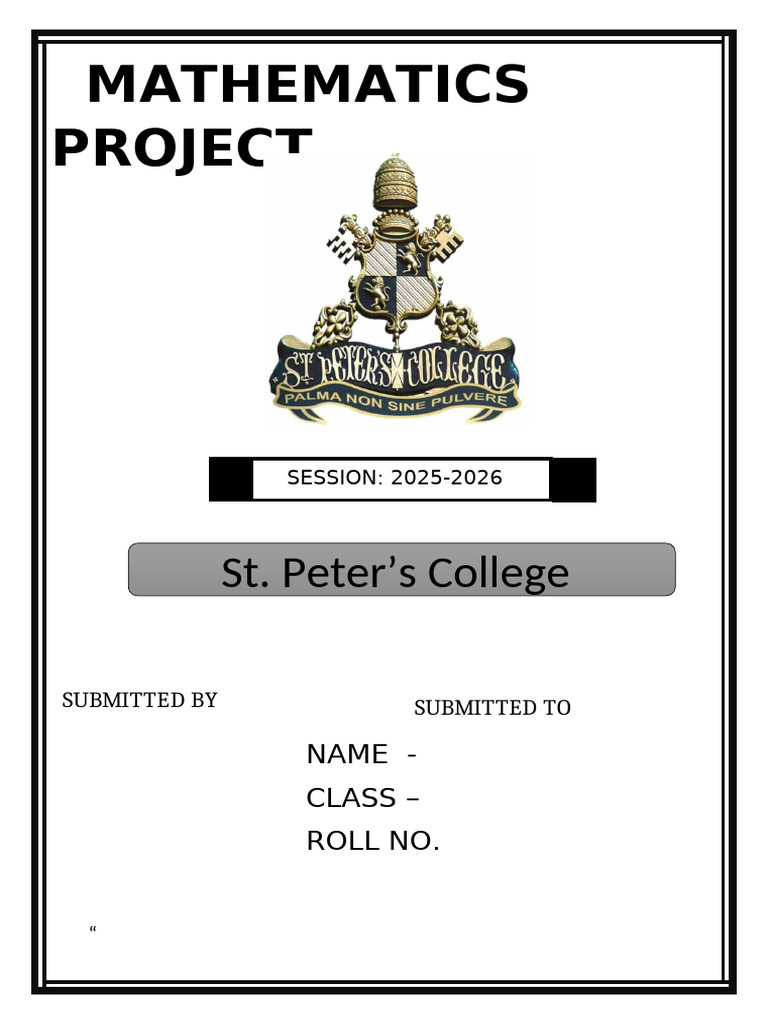 Maths Projects | PDF