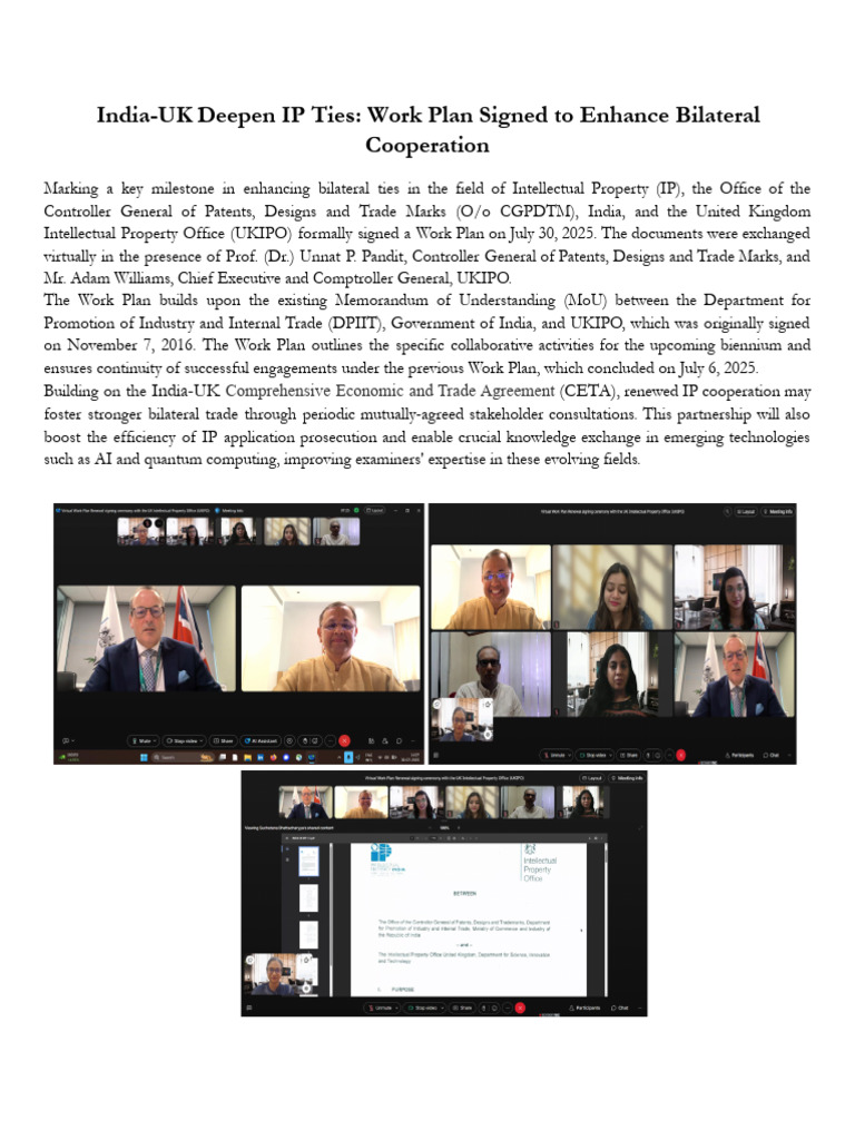 News Article - WP - UKIPO - India | PDF | Intellectual Property | Trademark