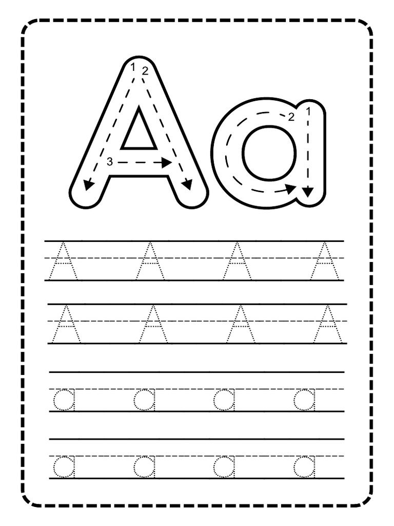 2.Menebalkan Huruf a Dan b Senin, 28 Juli | PDF