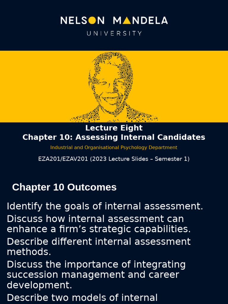 Lecture 8 - Assessing Internal Candidates | PDF | Employment | Mentorship