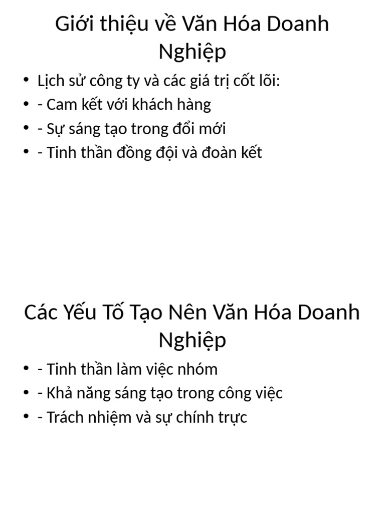 VanHoaDoanhNghiep DaoTao BoSung | PDF
