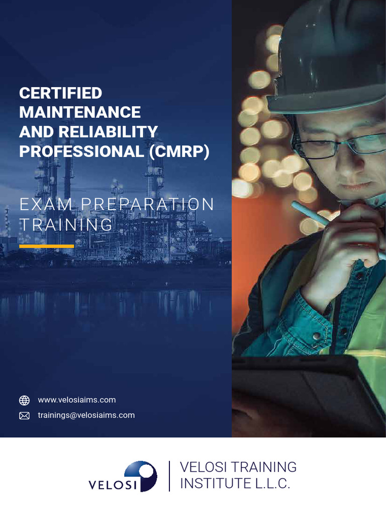 CMRP Exam Prep Training Overview | PDF | Reliability Engineering ...