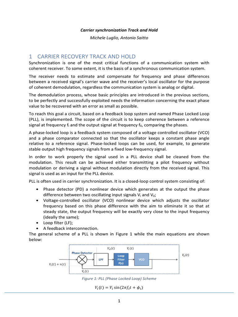 Phased Locked Loop 02 | PDF | Detector (Radio) | Radio Technology