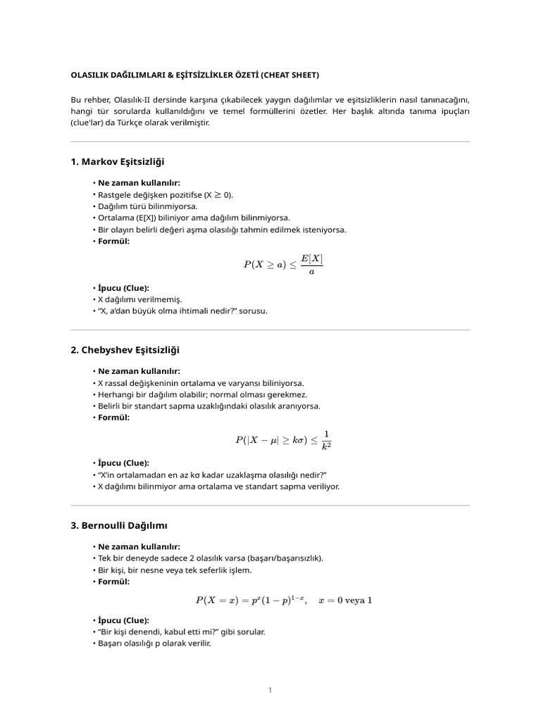 Probability Distributions Guide (1) | PDF