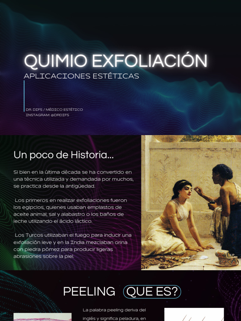 Quimio Exfoliación Peeling Quimico Diplomado | PDF | Sistema ...