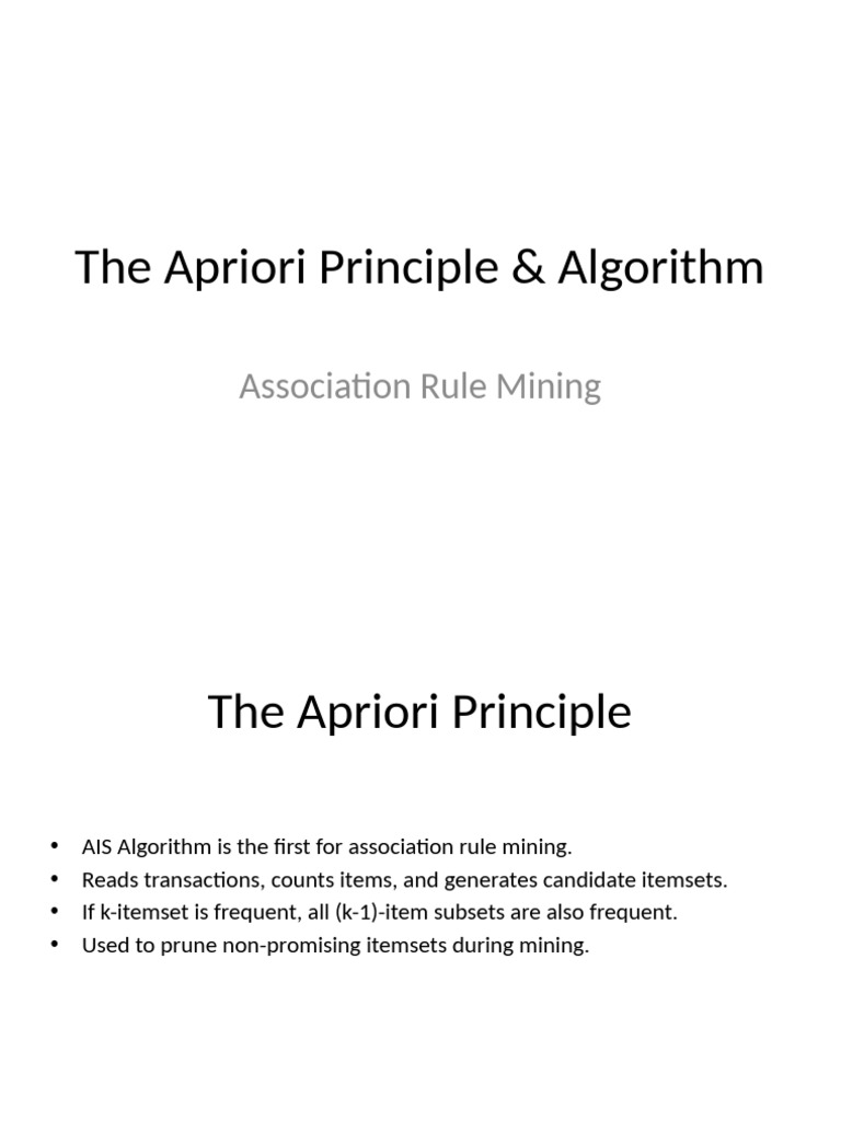 Understanding the Apriori Principle | PDF | Data Mining | Information ...