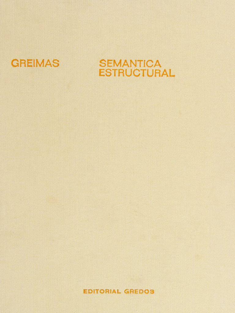 A. Greimas_Semántica Estructural | PDF | Razonamiento inductivo ...