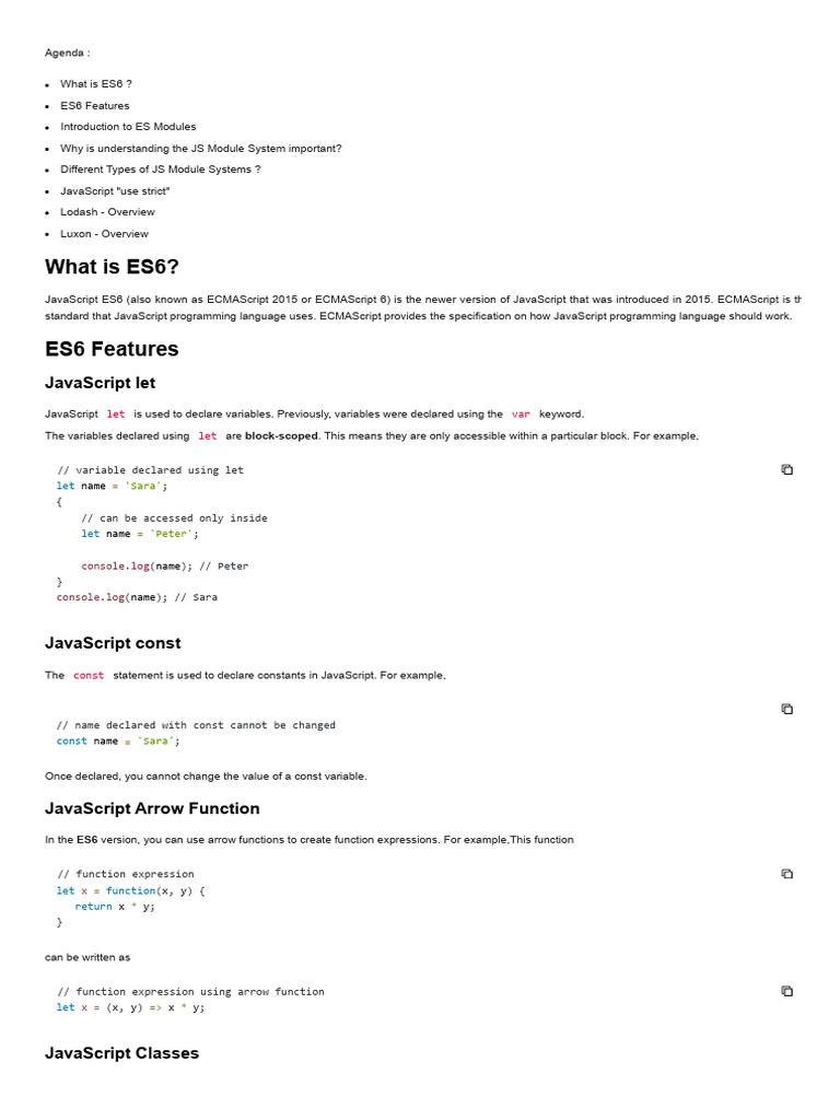 05 - ES Modules and Libraries | PDF | Java Script | Constructor (Object Oriented Programming)