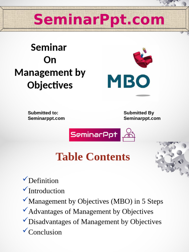 Management by Objectives | PDF | Goal | Cognition
