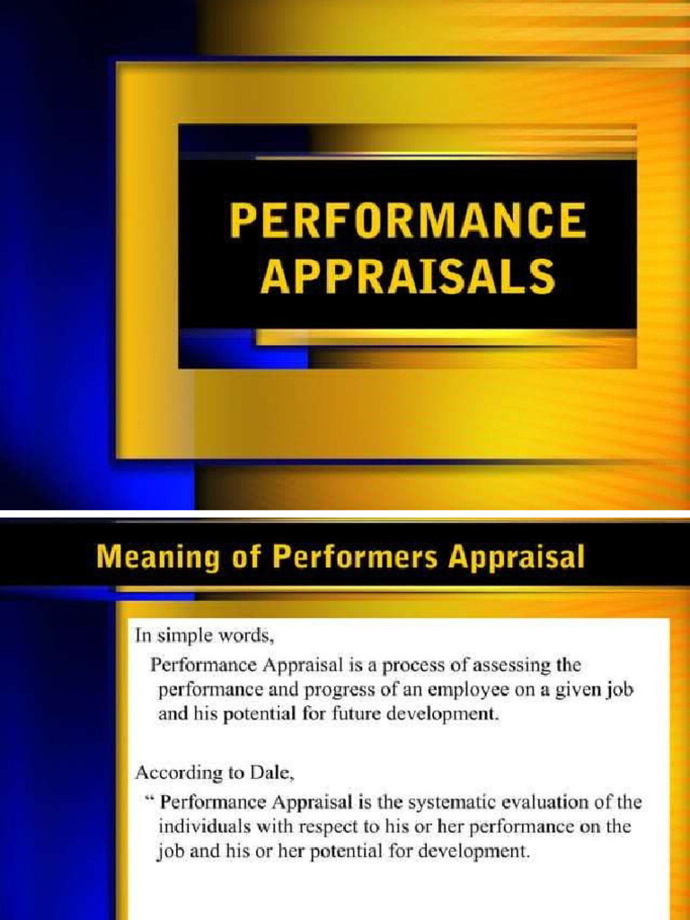 Performance Appraisals | PDF