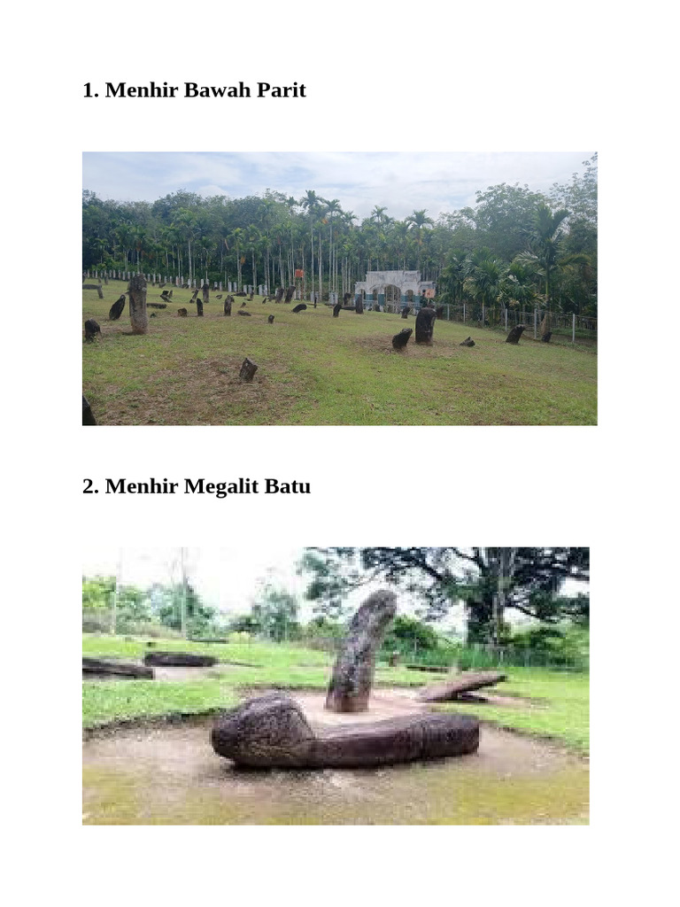 Menhir Bawah Parit | PDF