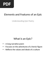 Epic Poetry Characteristics Quiz | PDF | Epic Poetry | Poetry
