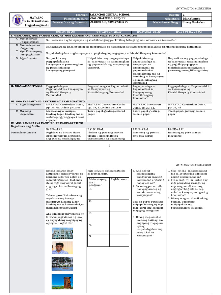 Makabansa 3 - Q1 - W7 | PDF