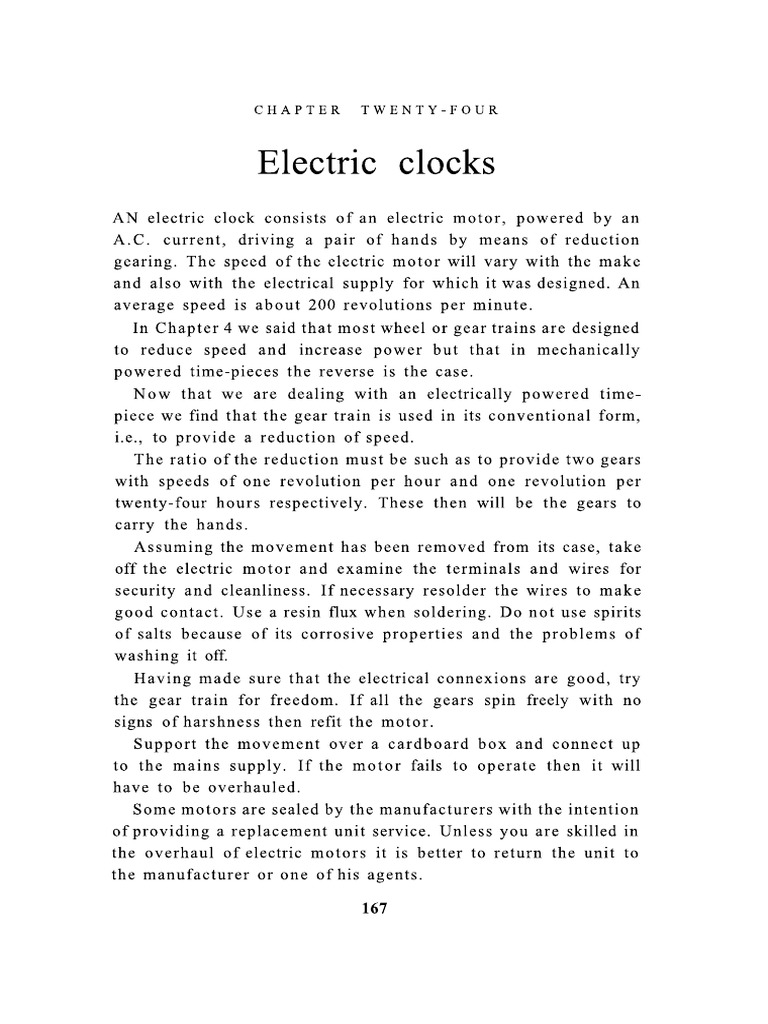 Electric Clocks | PDF