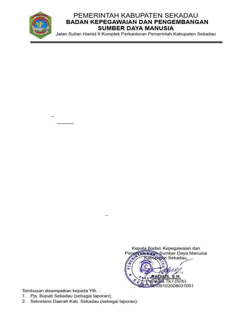 Undangan Sosialisasi Pembinaan Disiplin Asn Cap | PDF