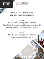 UOB Course Schedule | PDF