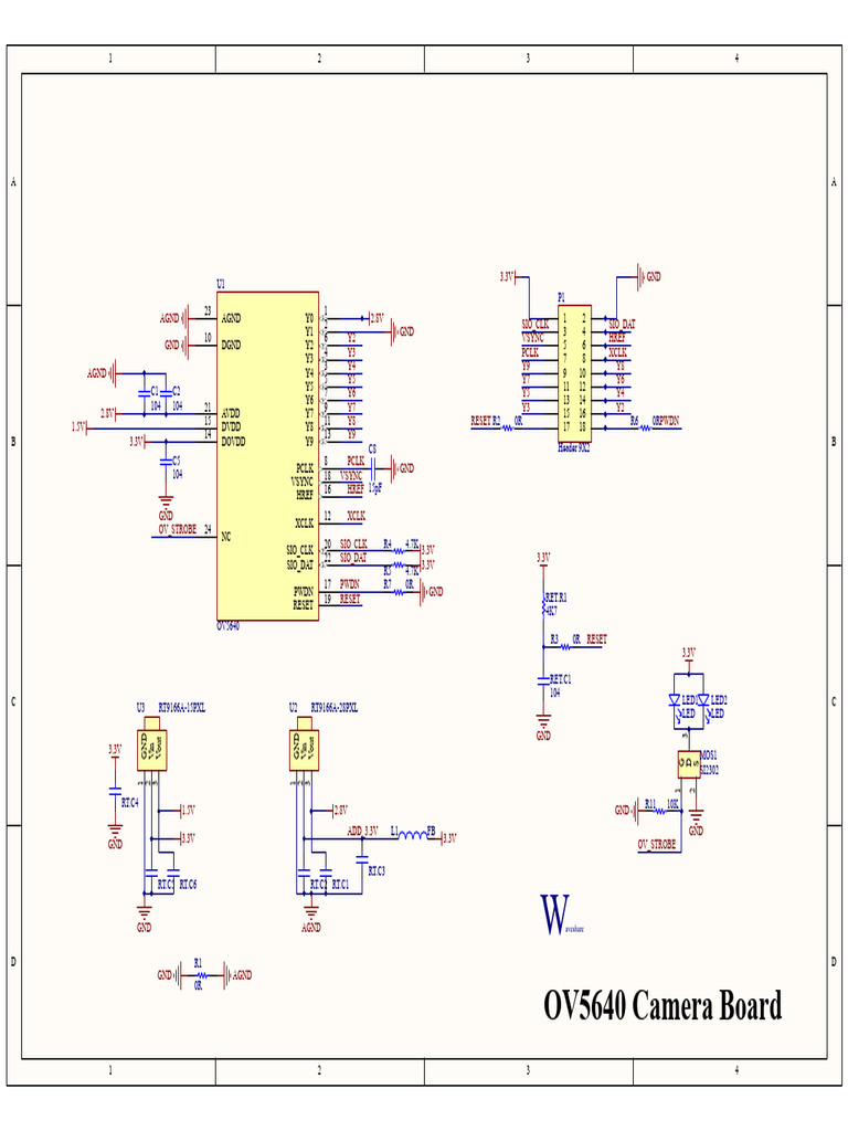 OV5640 Camera Board Schematic | PDF