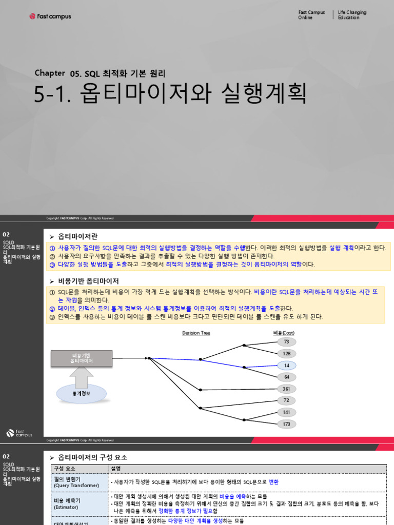 Part 2 SQLD Chapter 5 SQL 최적화 기본 원리 | PDF