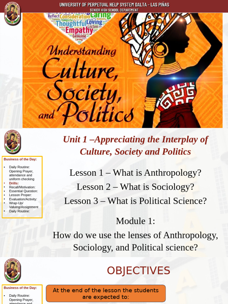 2425 UCSP Lesson 1 Week12 1 | PDF | Anthropology | Sociology