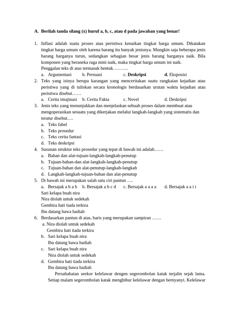 Soal Ujian Teks dan Berita | PDF