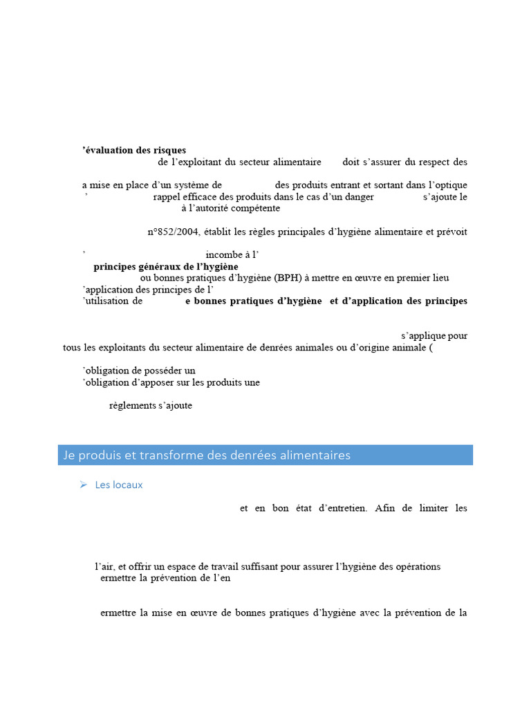 Obligations d'hygiène alimentaire en Europe | PDF | Nourritures | Viande