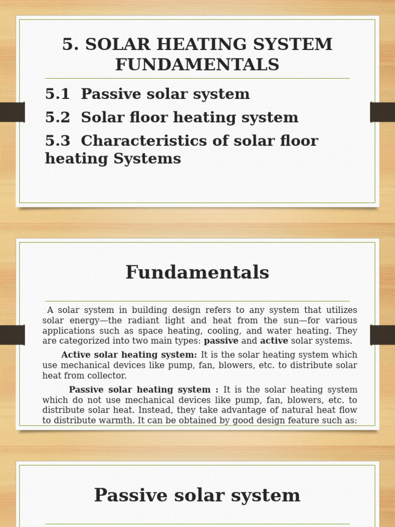 ch5. Solar Heating System Fundamentals Final 1 | PDF | Solar Energy ...