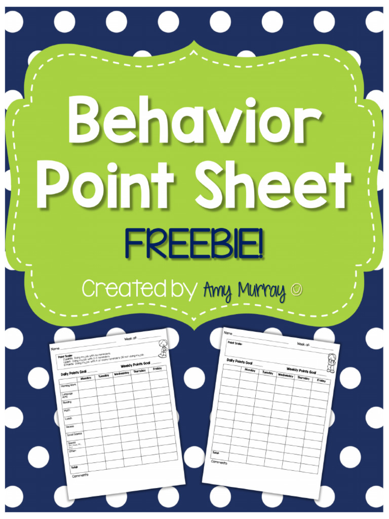 Daily Behavior Chart for Kids | PDF | Copyright Law