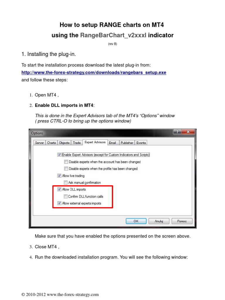 Range Bars Manual | PDF | Login | Computing