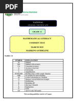 Maths Lit Gr11 p2 Memo Nov2022 - English | PDF | Length | Area