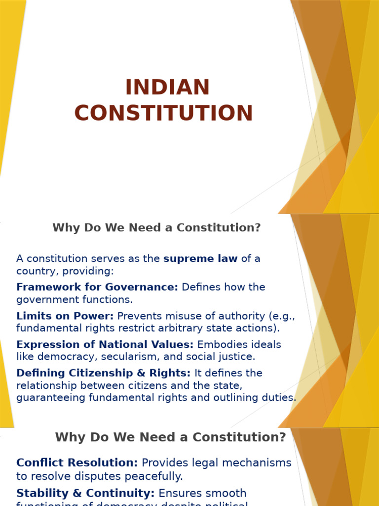 Indian Constitutions Ppt 1 Pdf Political Science Justice