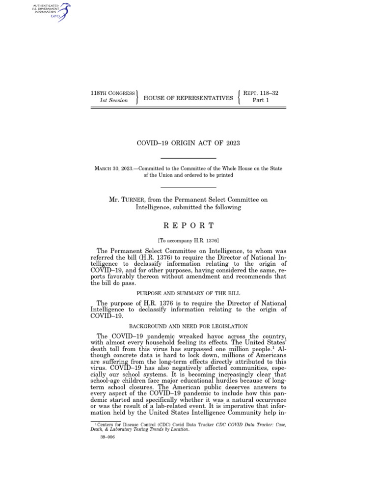 Hpsci Covid | PDF | Bill (Law)