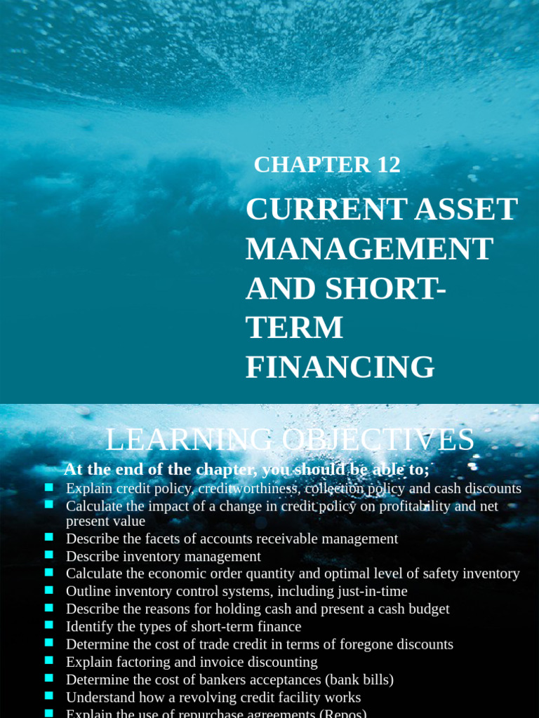 Ch12 Current Asset Management | PDF | Factoring (Finance) | Repurchase ...